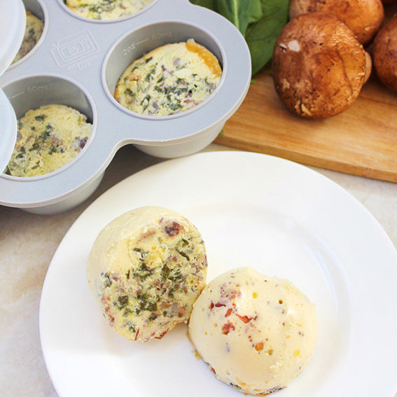 Bacon and Spinach Sous Vide Egg Bites (Instant Pot or Oven) – Kiddo Feedo